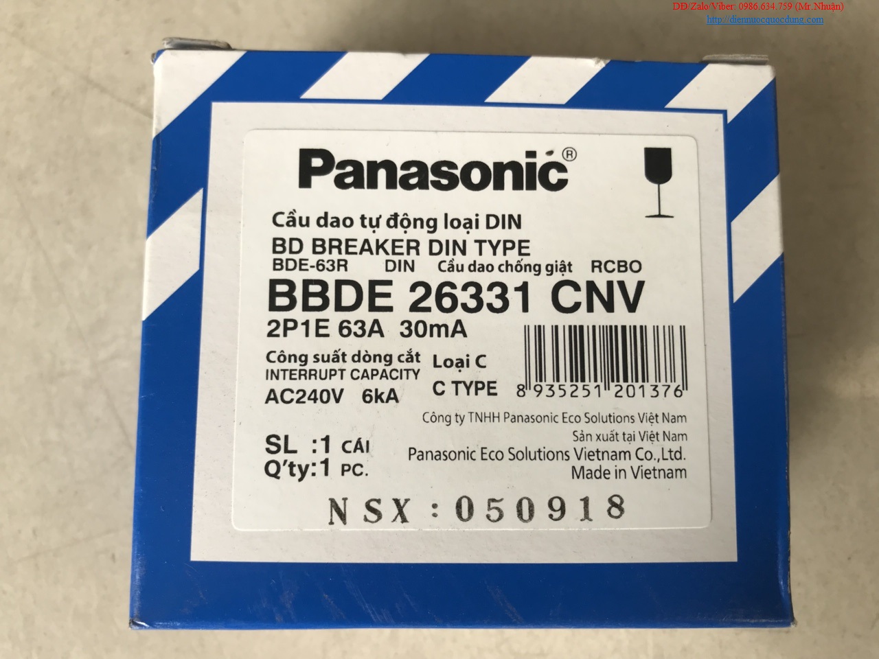 Cầu dao chống giật Panasonic